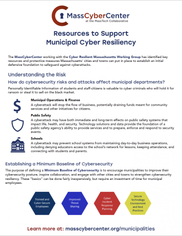 Municipal Cybersecurity | MassCyberCenter